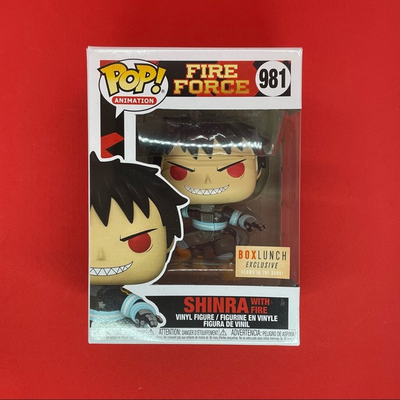 Funko | Toys | Funko Pop Animation Shinra With Fire 98 Gitd Boxlunch ...